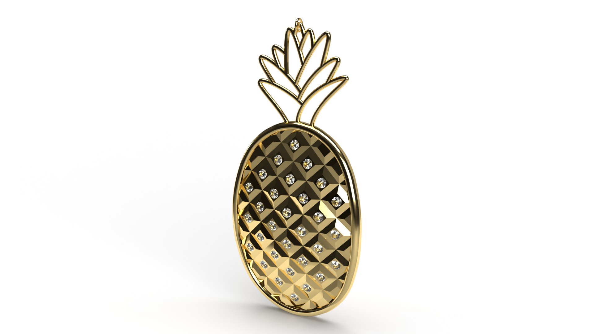 Pineapple Pendant Low Poly Model 3D Model - TurboSquid 1955969