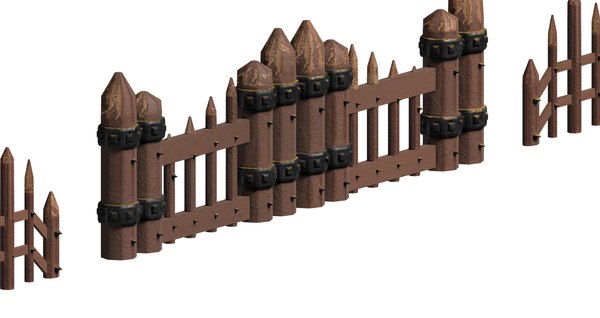 Wooden picket fences game asset3D模型 - TurboSquid 1955535