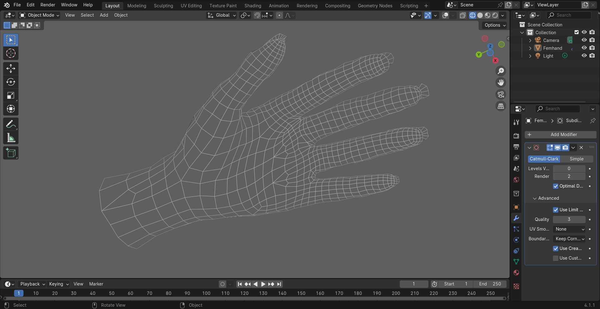 3D Model Female Hand Textured - TurboSquid 2404180