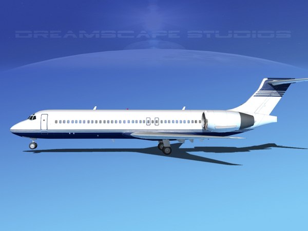 3d model turbines boeing 717-200 717s