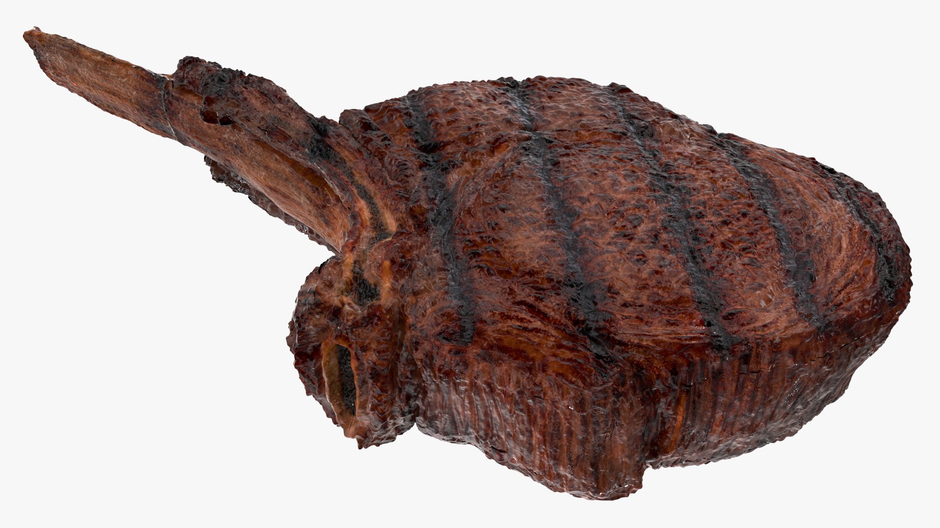 Charcoal Grill With BBQ Tomahawk Steak 3D Model - TurboSquid 2269679
