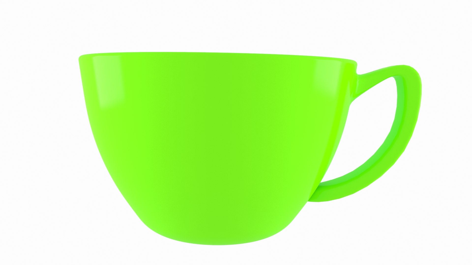 Coffee Cup Green Chartreuse Model - TurboSquid 2436145