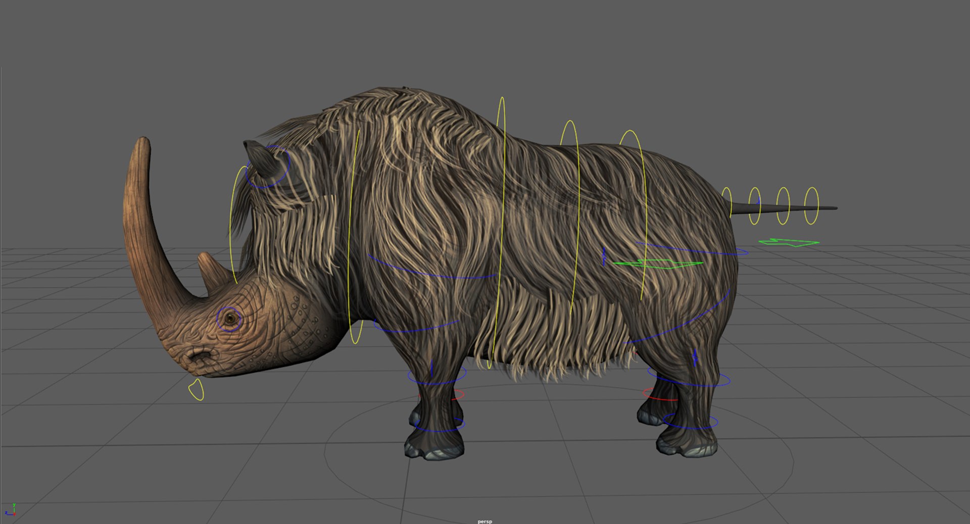 Woolly Rhinoceros 3D Model - TurboSquid 1598783