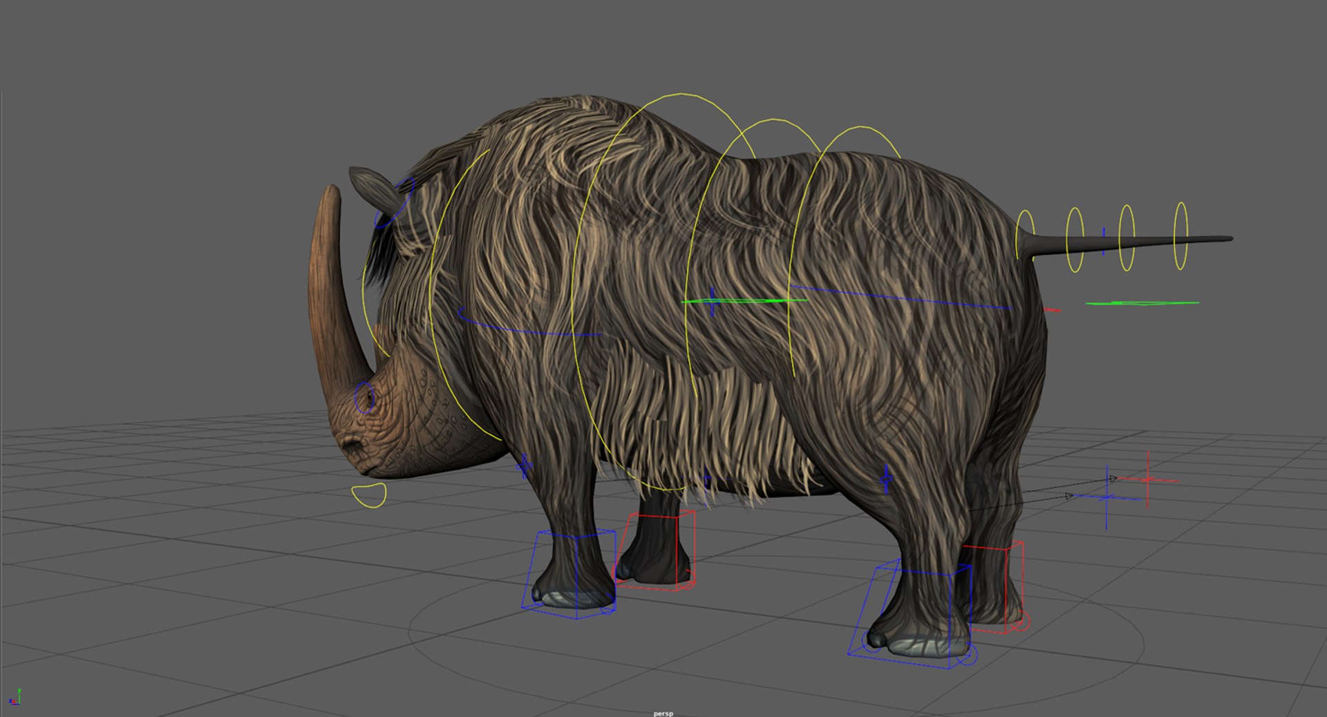 Woolly Rhinoceros 3D Model - TurboSquid 1598783