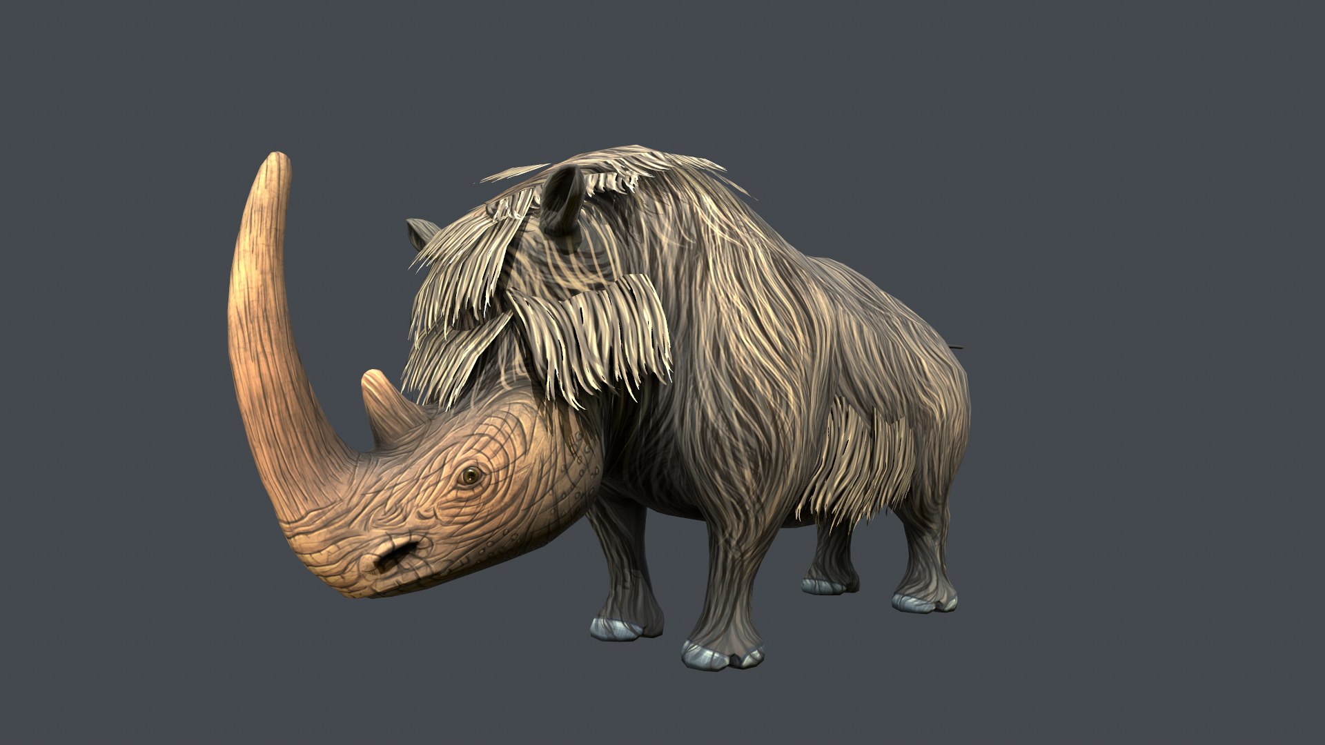 Woolly Rhinoceros 3D Model - TurboSquid 1598783