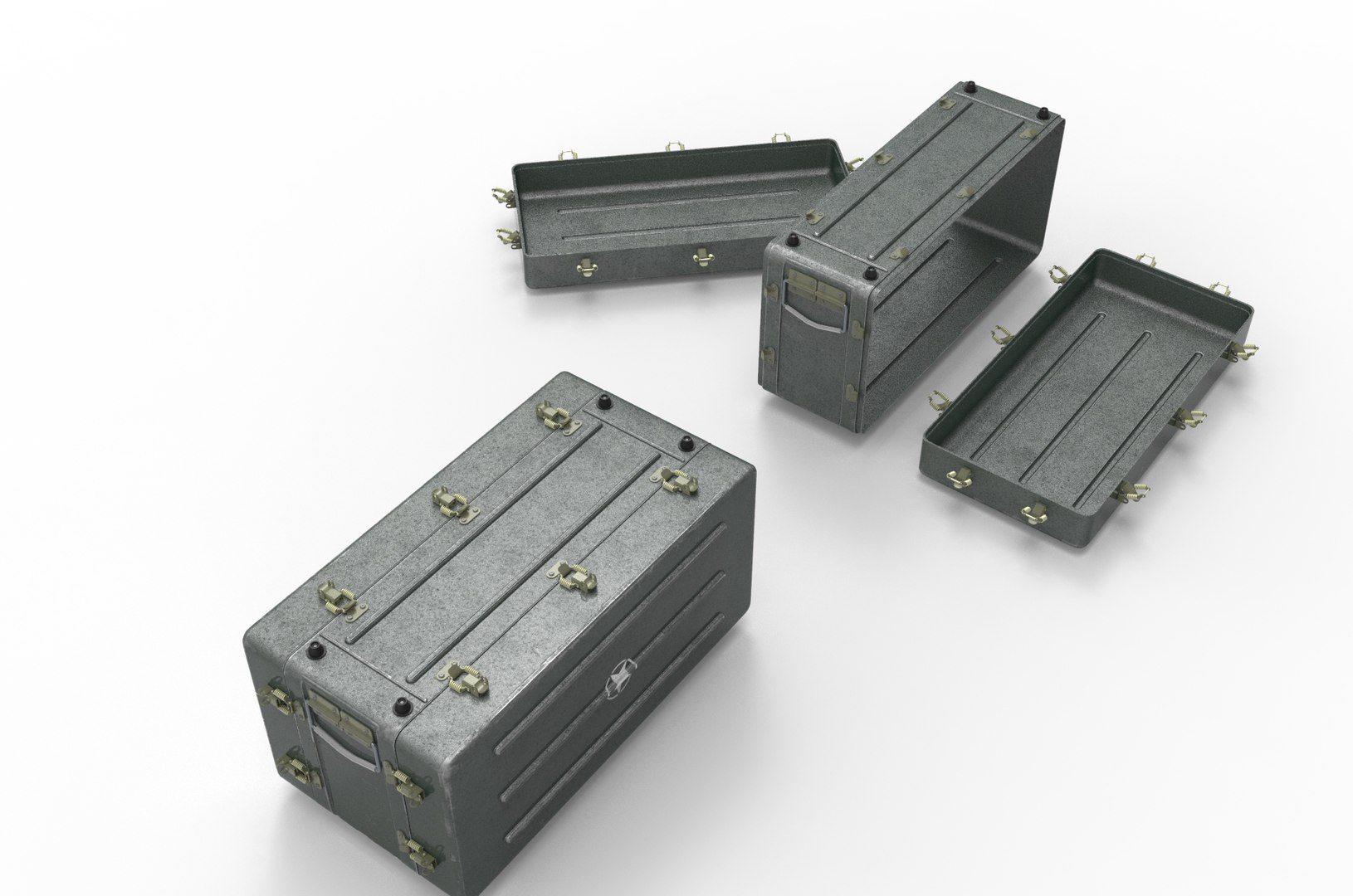 Military Ammo Boxes 3D - TurboSquid 2181773