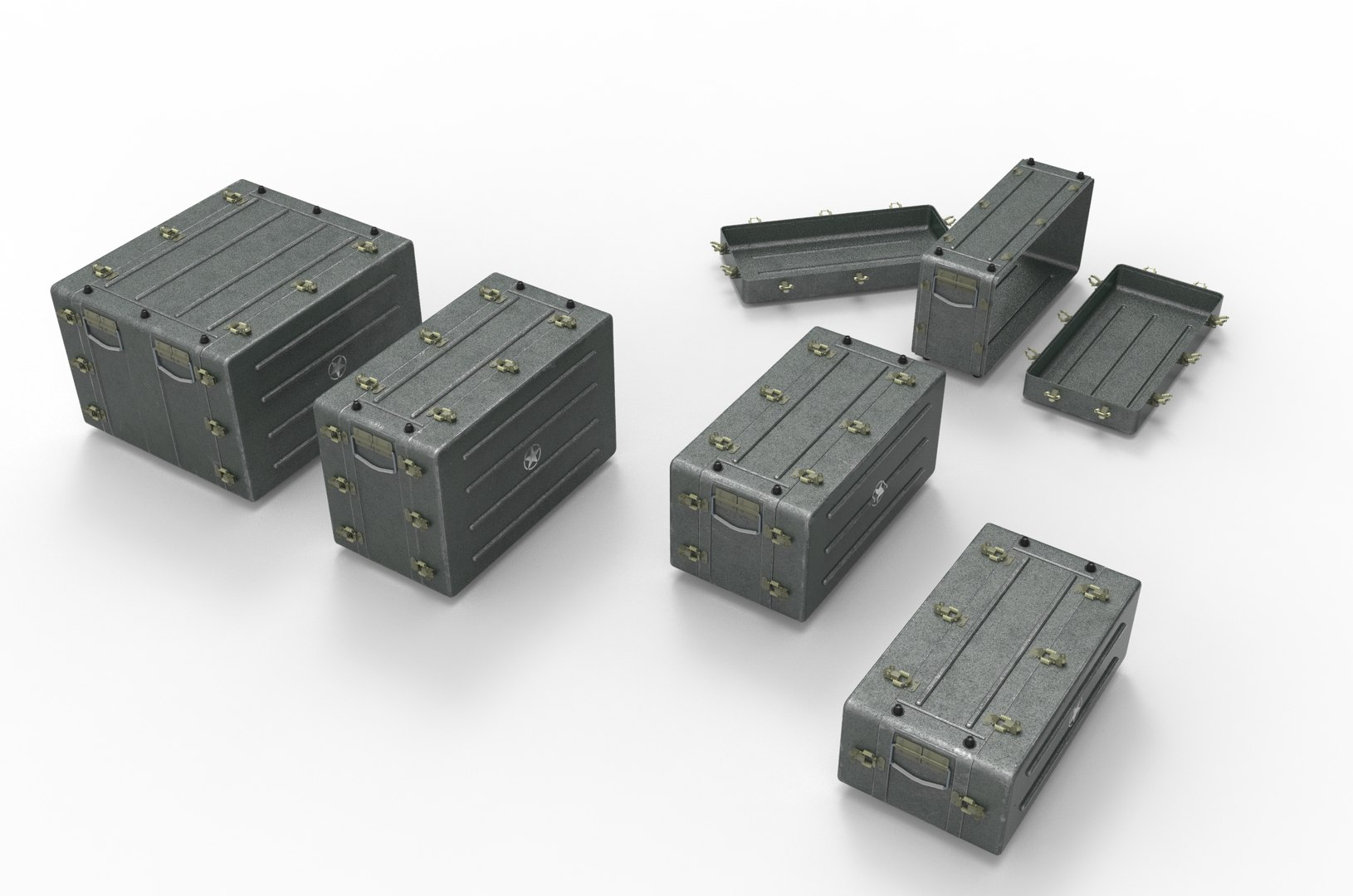 Military Ammo Boxes 3D - TurboSquid 2181773