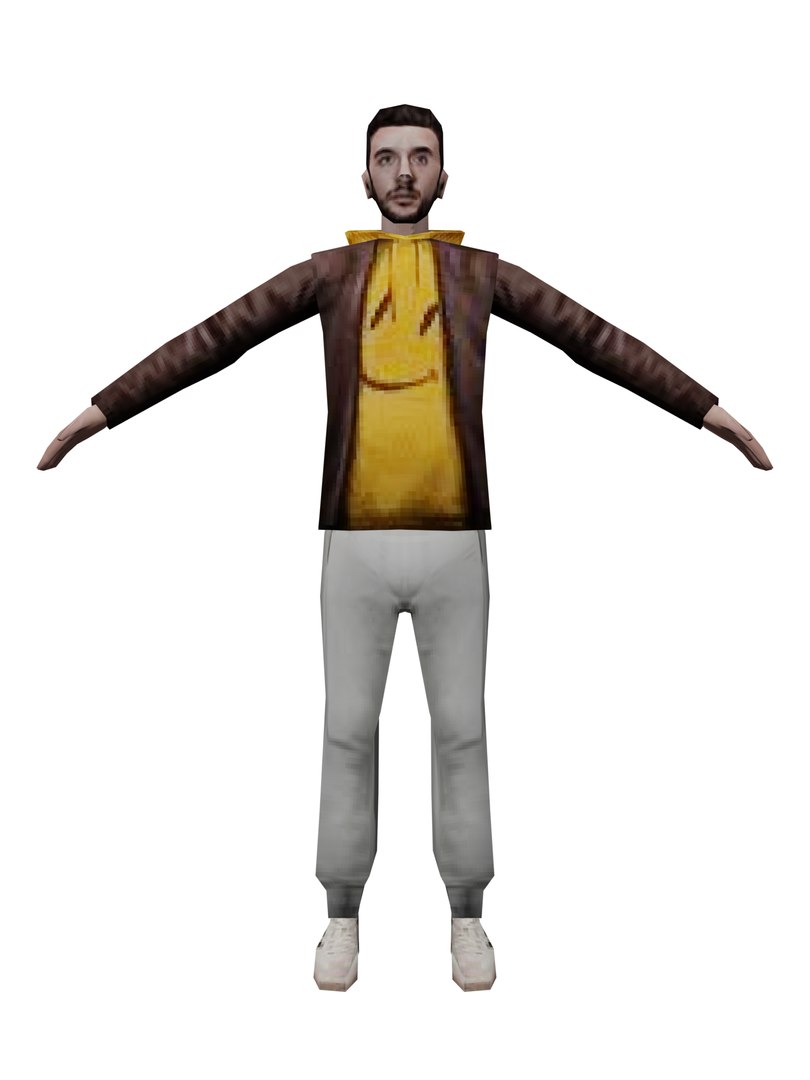 PSX PS1 Low Poly Male Character 3D - TurboSquid 2242195