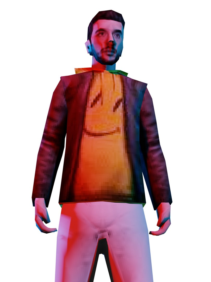 PSX PS1 Low Poly Male Character 3D - TurboSquid 2242195