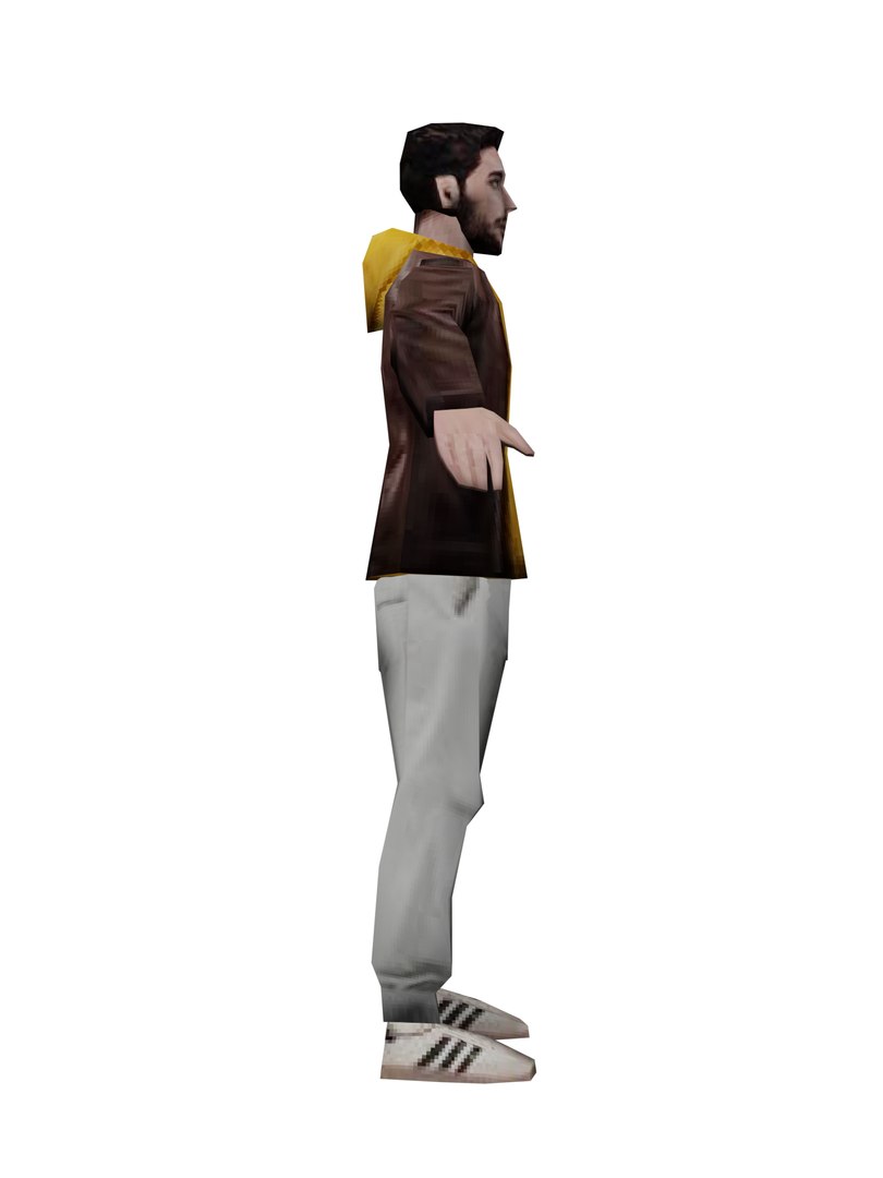 PSX PS1 Low Poly Male Character 3D - TurboSquid 2242195