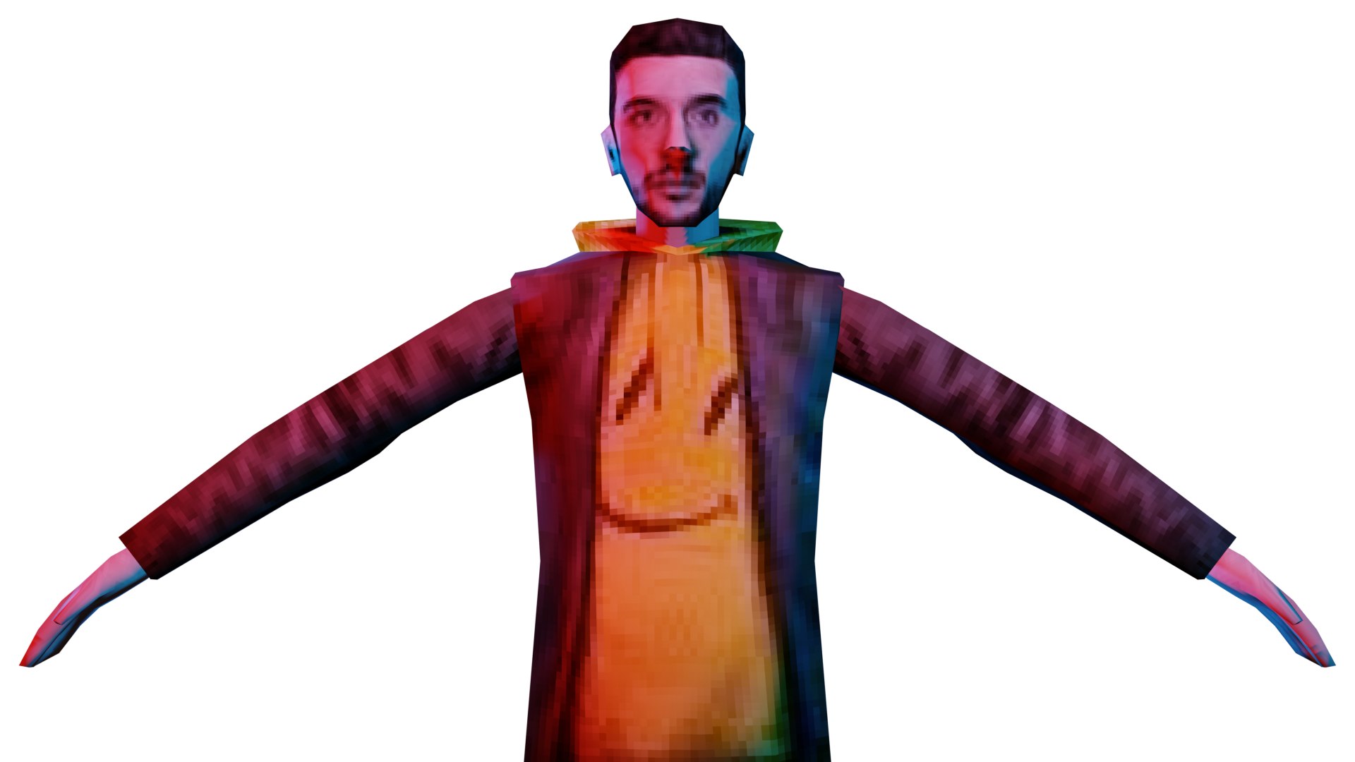 PSX PS1 Low Poly Male Character 3D - TurboSquid 2242195