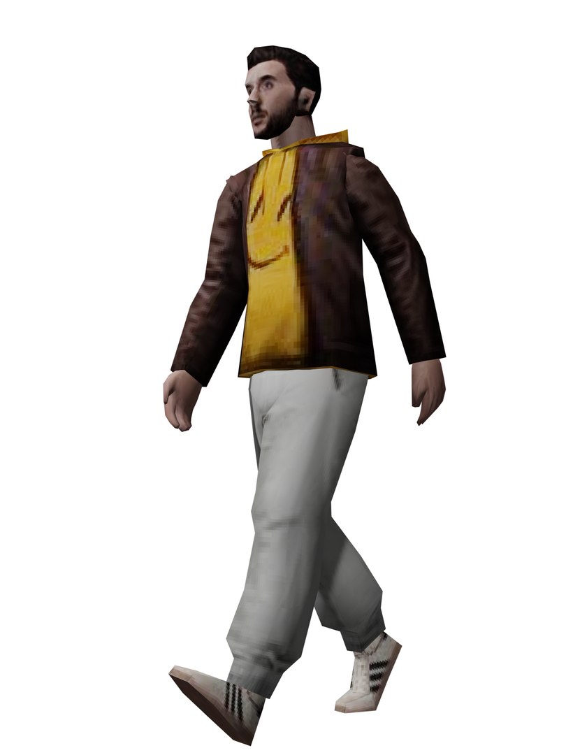 PSX PS1 Low Poly Male Character 3D - TurboSquid 2242195