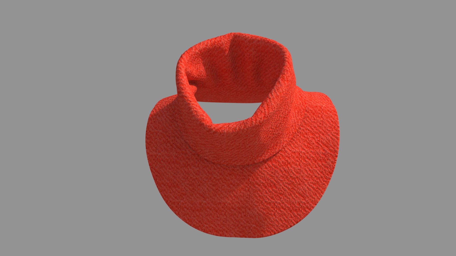 Scarf - High Neck Collar 3D Model - TurboSquid 1977822