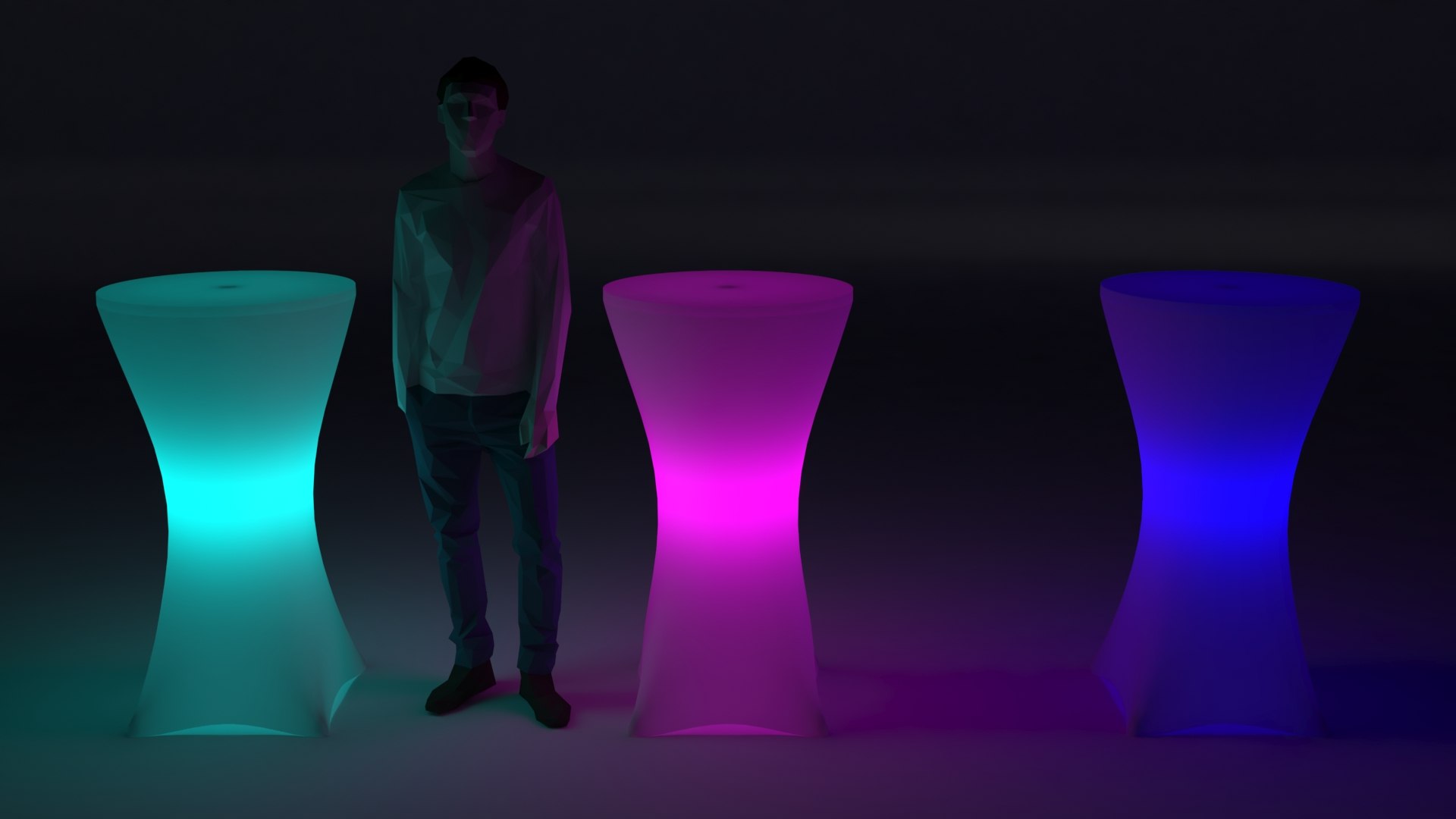 3D Model Inlit Cocktail Table - TurboSquid 1600777