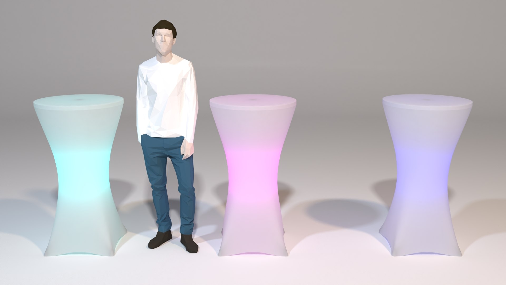 3D Model Inlit Cocktail Table - TurboSquid 1600777