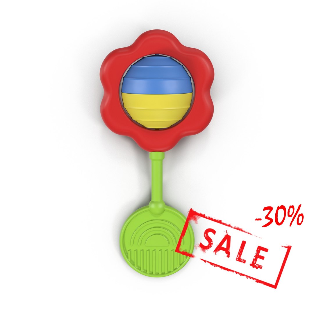 3d Model Baby Rattles