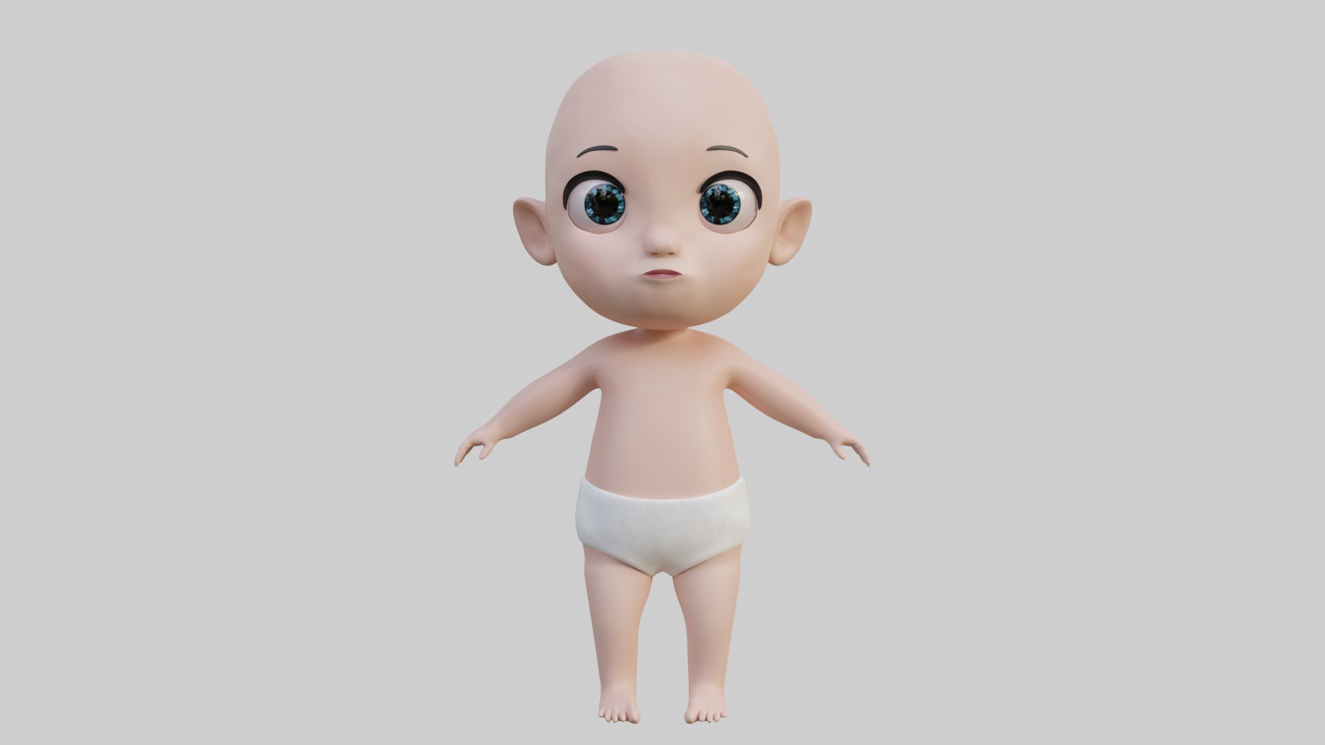 3D Model Baby Rigged - TurboSquid 2025509