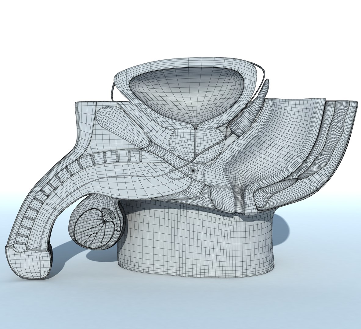 3d cross section male pelvis
