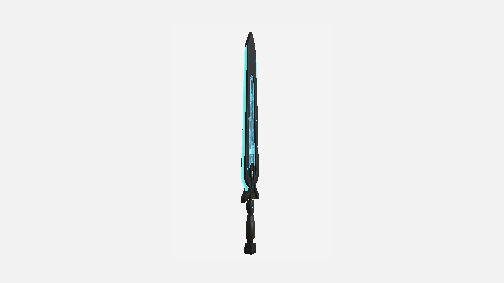 SciFi Sword B01 Black Blue - Sci Fi Weapon Design 3D model - TurboSquid ...