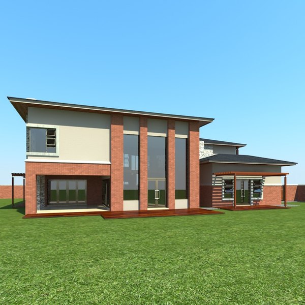 3d house designed professional model