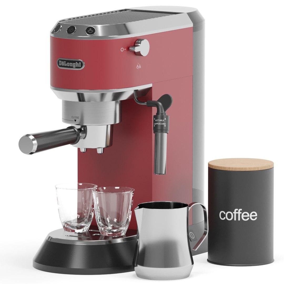 3D DELONGHI Espresso Coffee Machine Model - TurboSquid 2196738