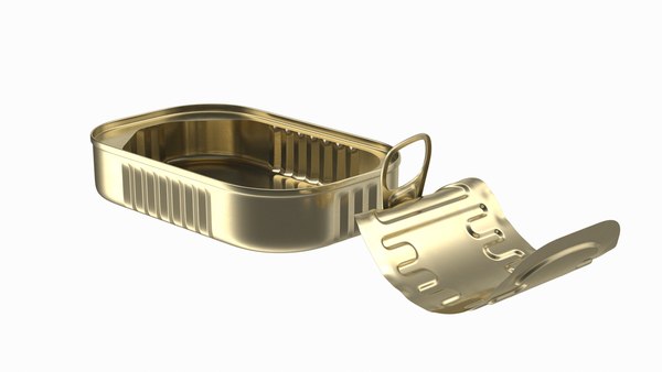 3D Open Rectangular Pull Ring Tin Can - TurboSquid 1799497