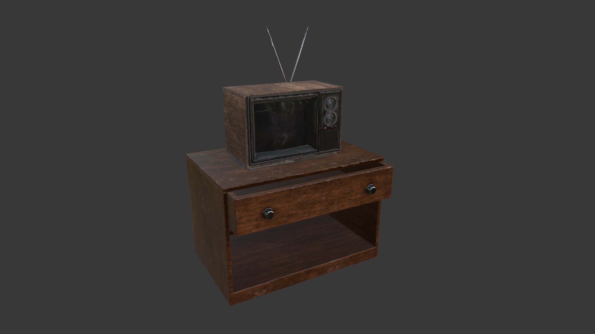 Old Retro TV 3D Model - TurboSquid 2409097
