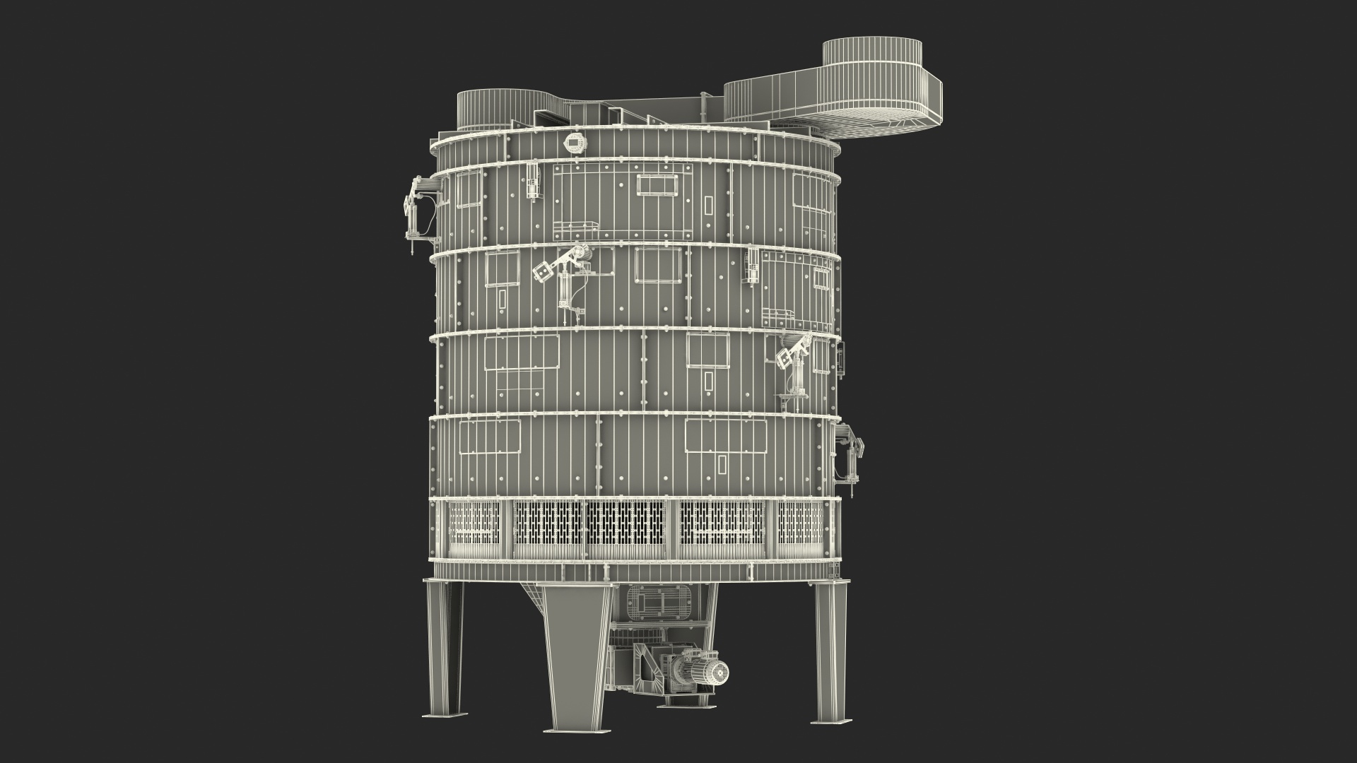 3D Agricultural Rotary Cooler RRF25-4 - TurboSquid 1992615