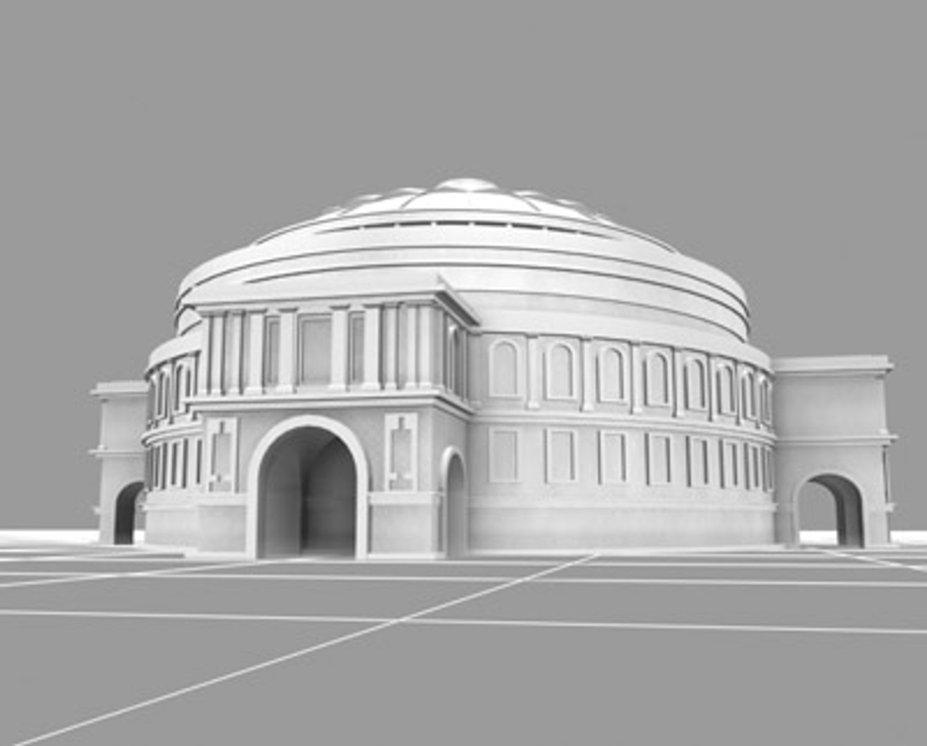 Royal Albert Hall Landmarks 3d Model
