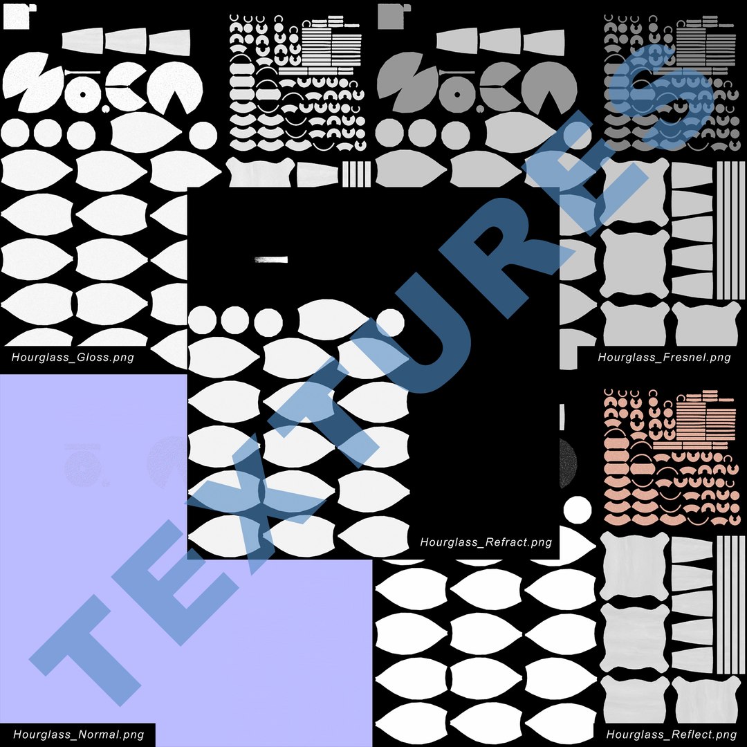 Free 3ds Model Hourglass Hour Glass