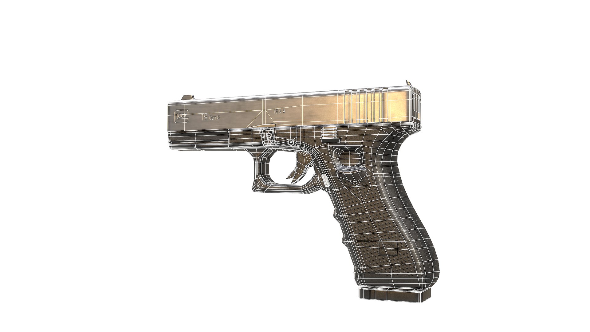 3D Glock 19 Model - TurboSquid 2344604