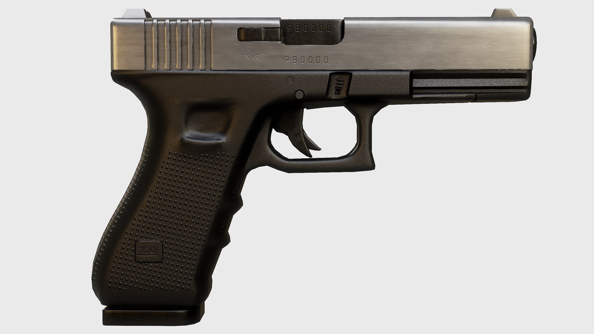 3D Glock 19 Model - TurboSquid 2344604
