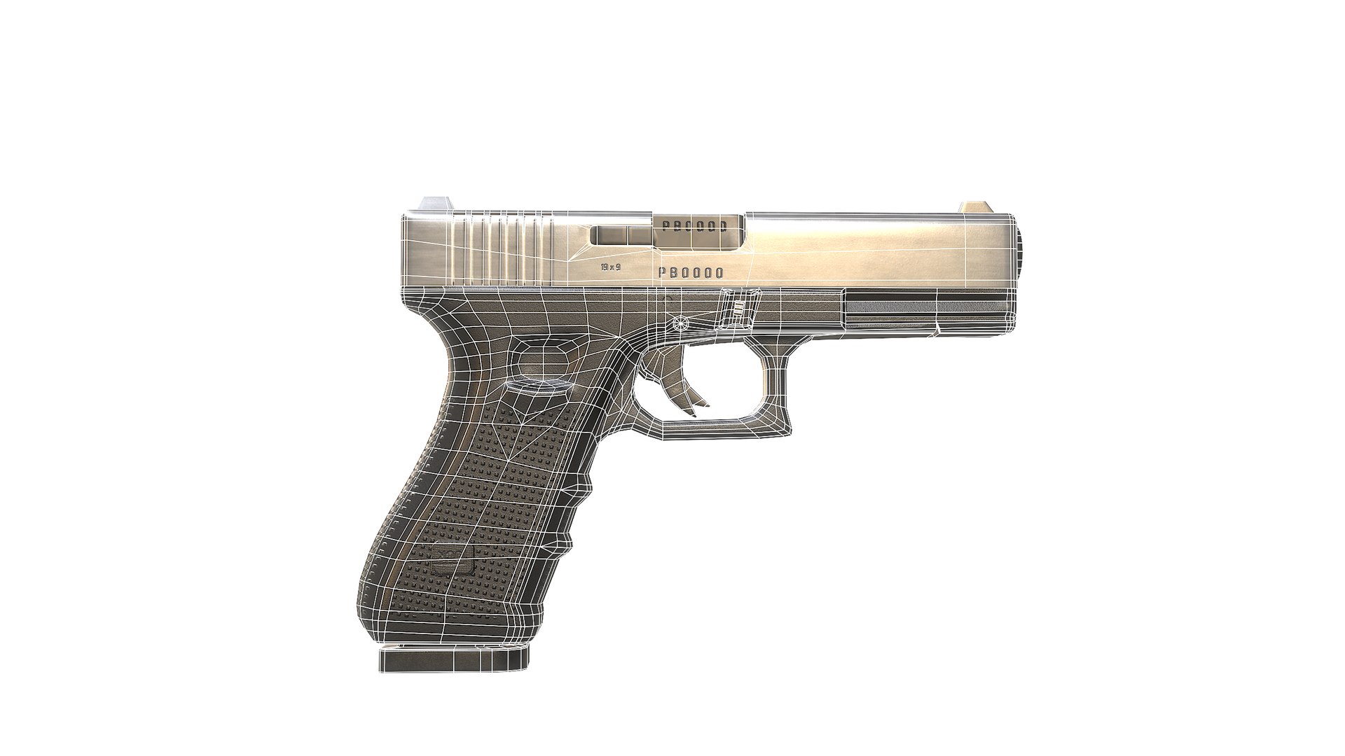 3D Glock 19 Model - TurboSquid 2344604