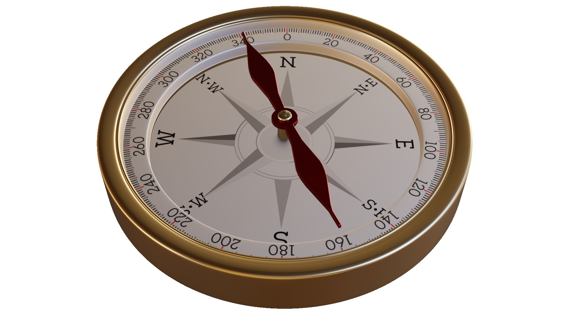 Golden Compass 3D Model - TurboSquid 2135345