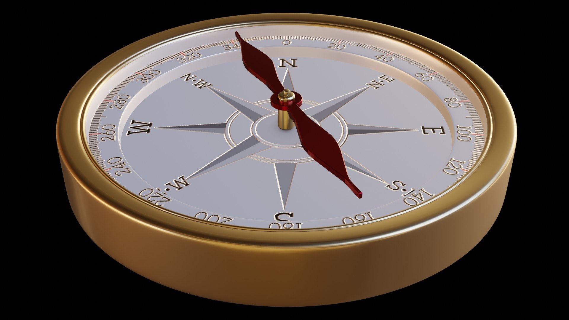 Golden Compass 3D Model - TurboSquid 2135345