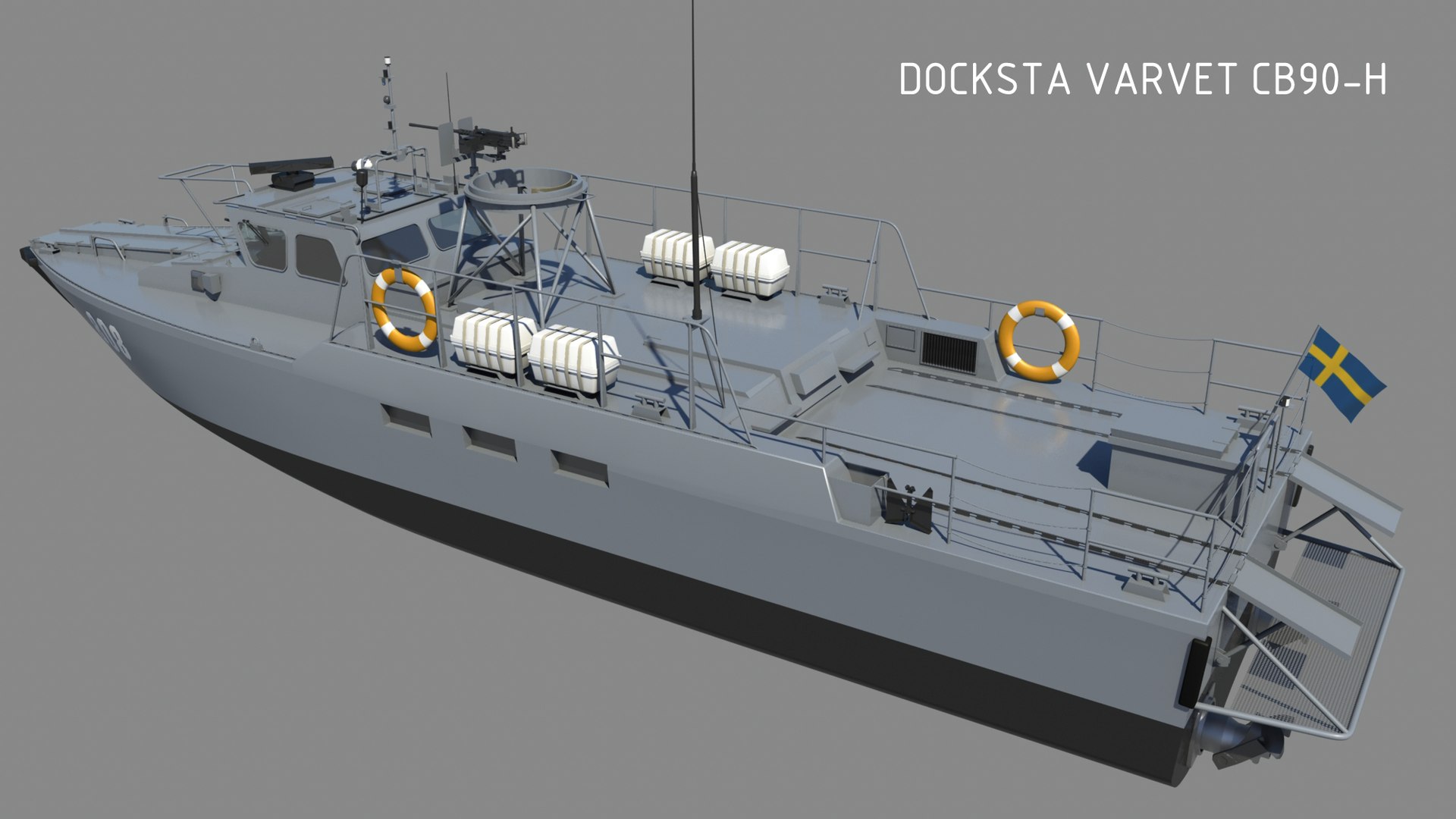 3d Combat Boat 90 H