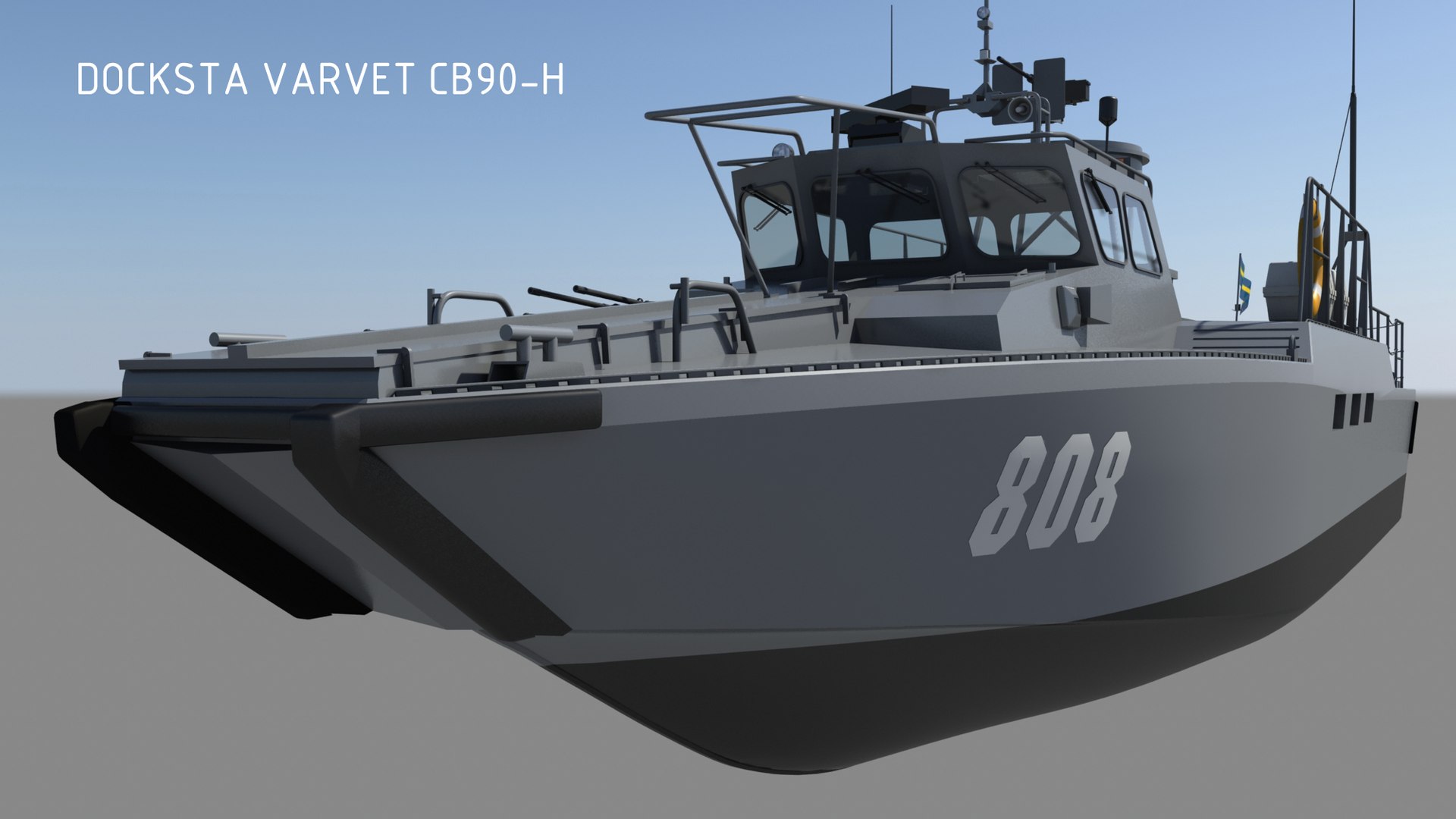 3d Combat Boat 90 H