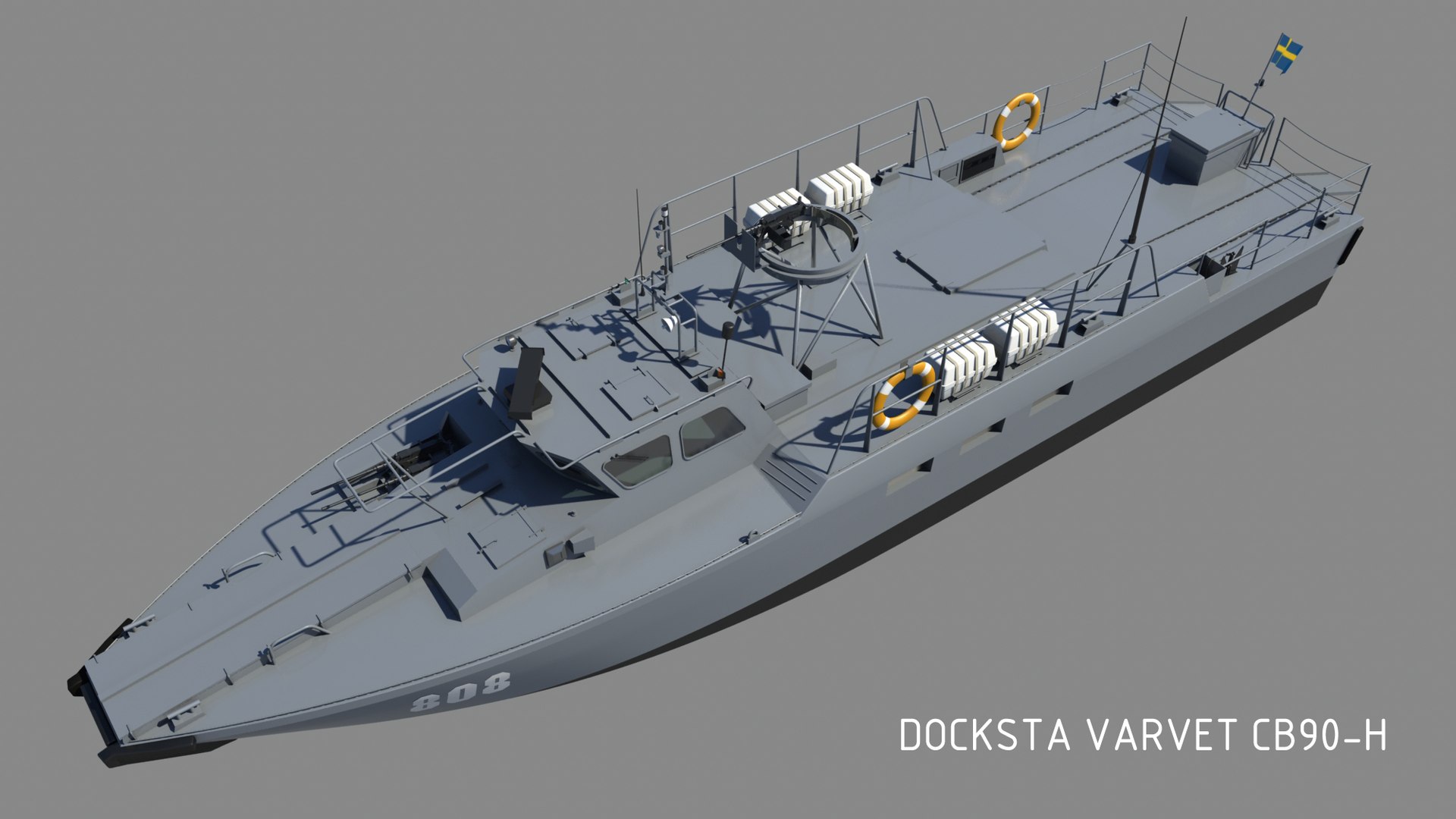3d Combat Boat 90 H