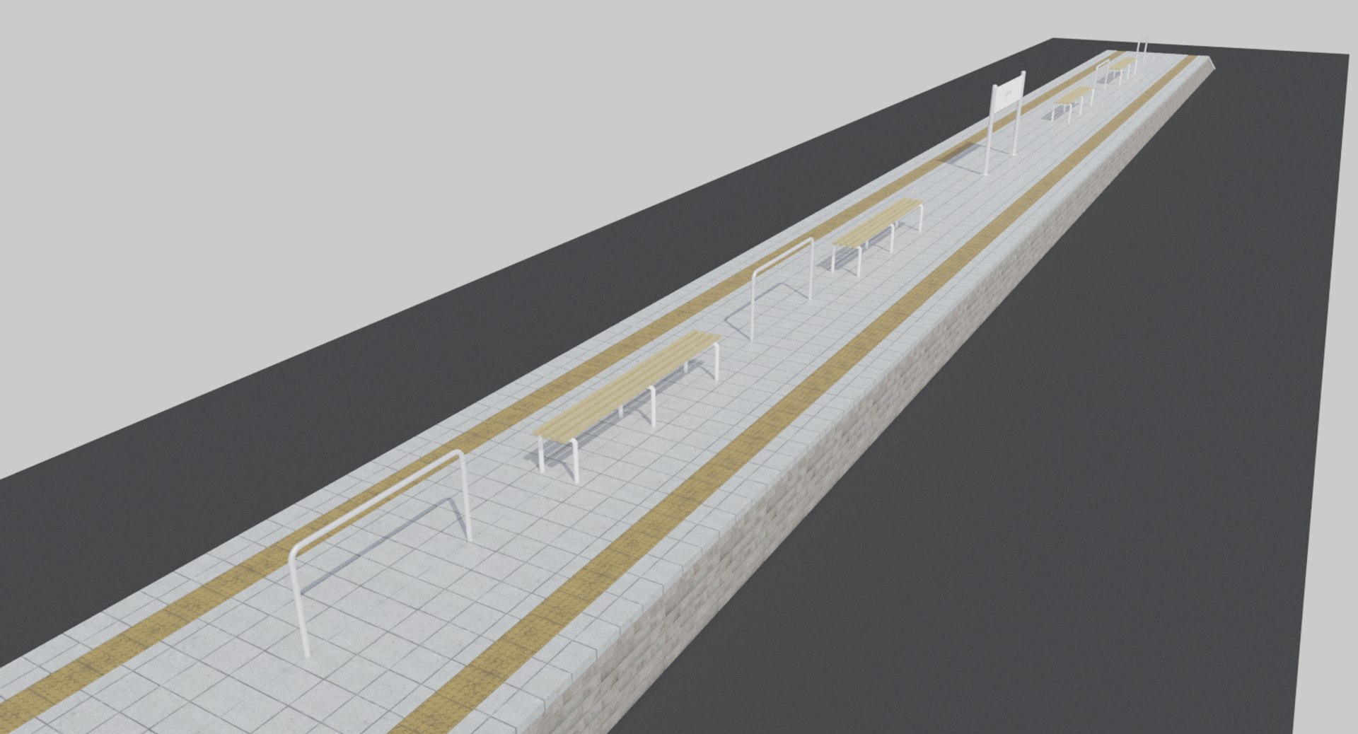 Train Station 3D Model - TurboSquid 1398544