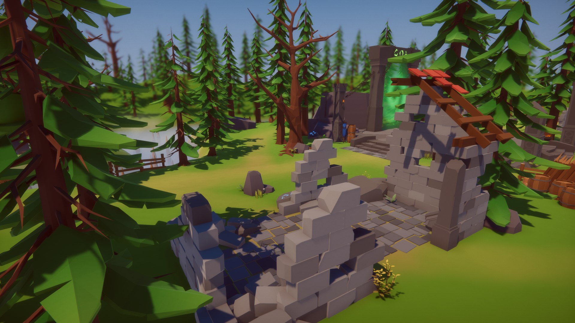 3D Low Poly Fantasy Battle Arena Vol2 - TurboSquid 2079771