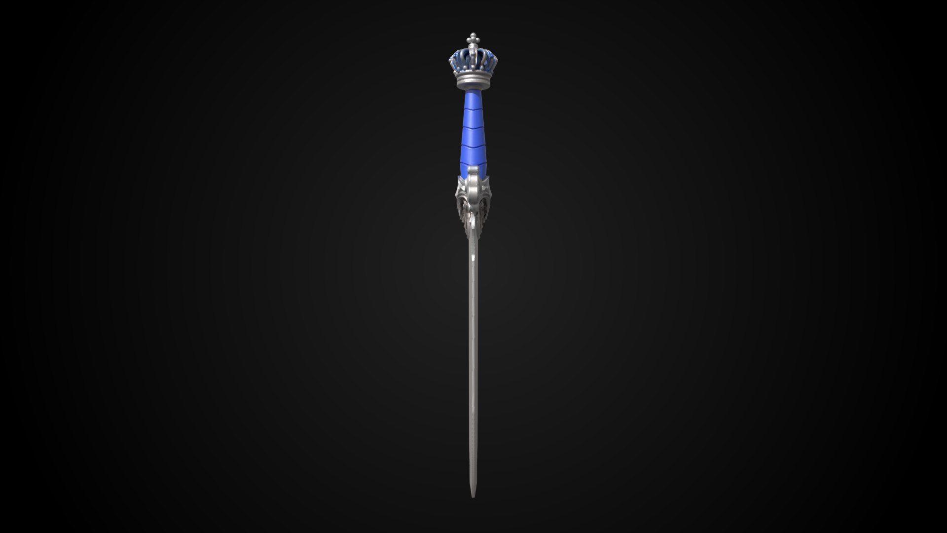 3D Stylized Knight Sword - Ceremonial Royal Sword - Kings Sigil Model ...