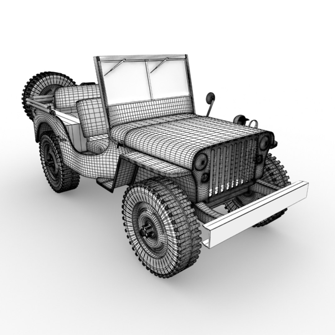 3d jeep willys model
