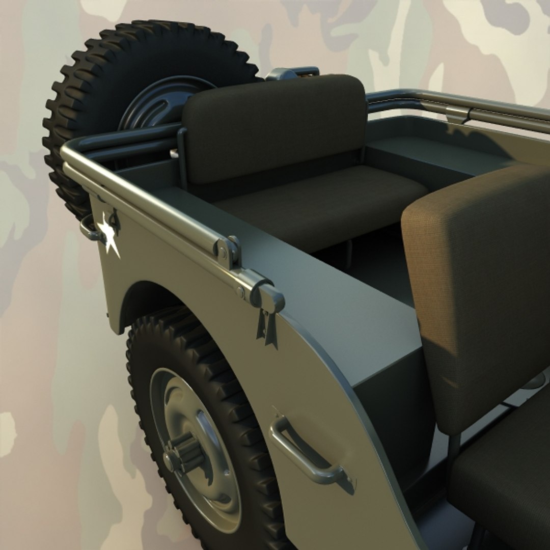 3d jeep willys model