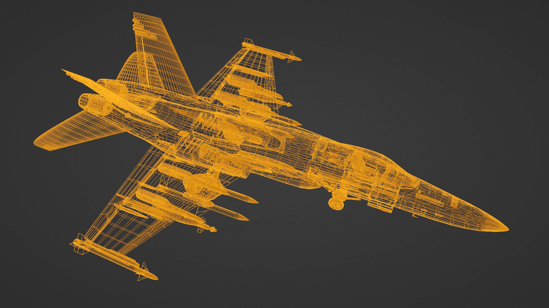 F-18 Hornet F A-18 3d Model