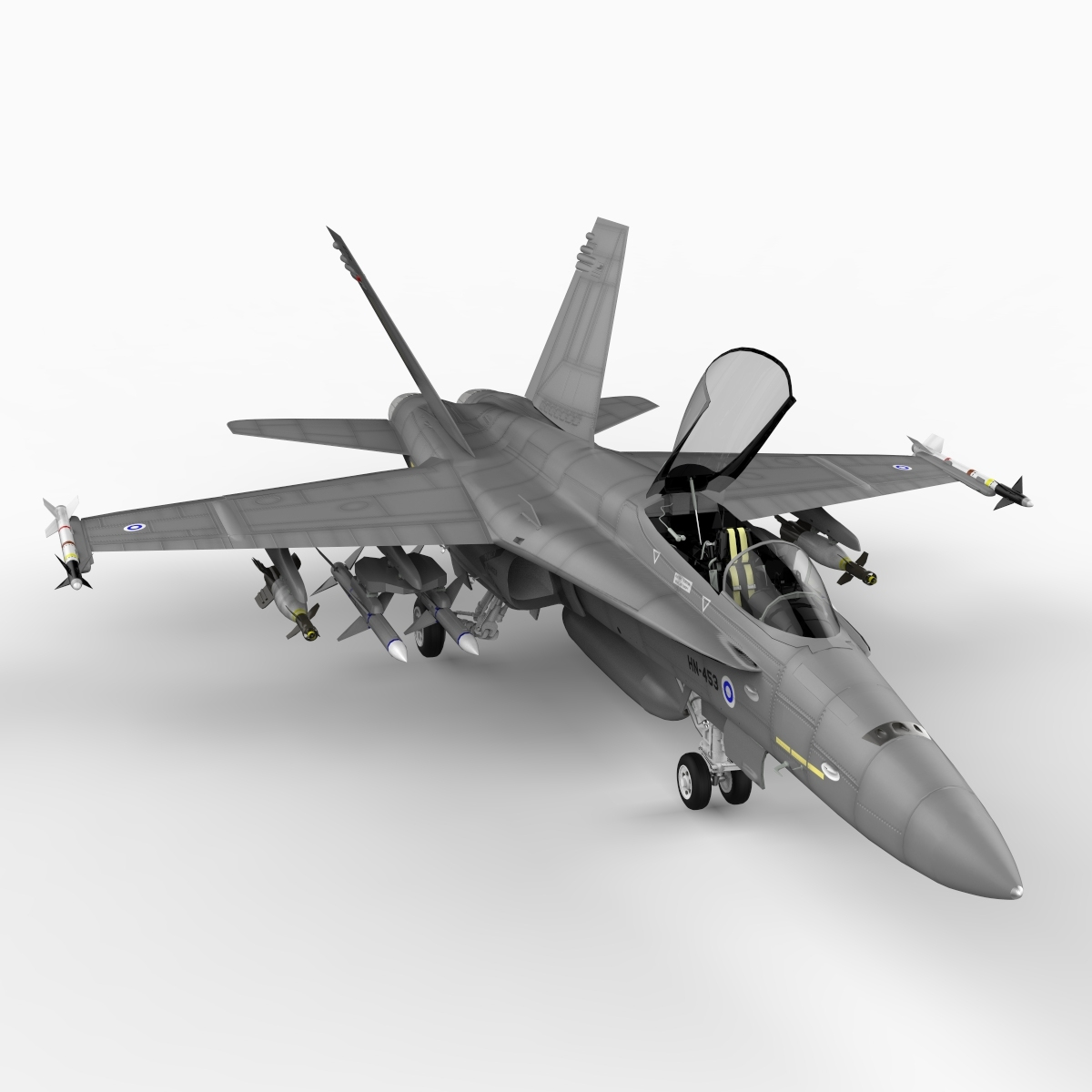 f-18 hornet f a-18 3d model