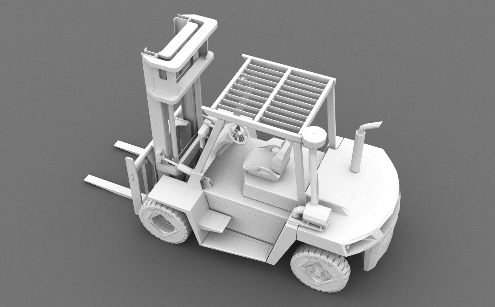 Fork-lift Fork Lift Forklift Truck 3D Model - TurboSquid 1272105