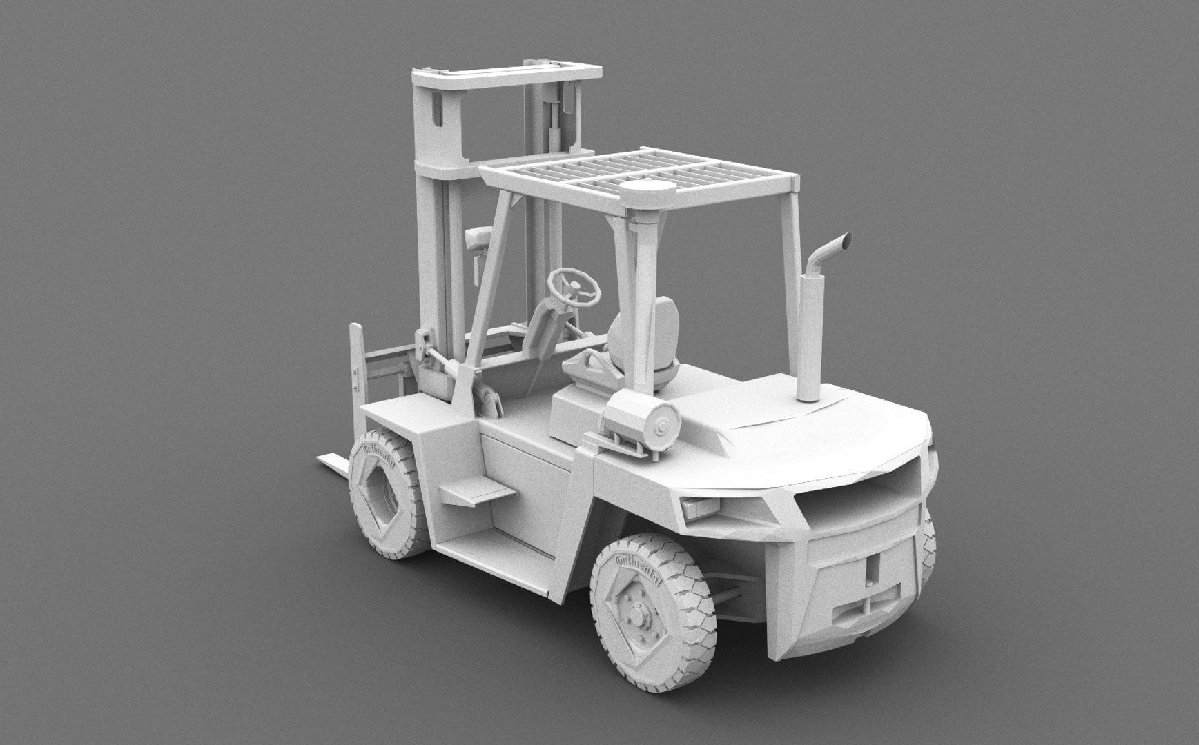 Fork-lift Fork Lift Forklift Truck 3D Model - TurboSquid 1272105