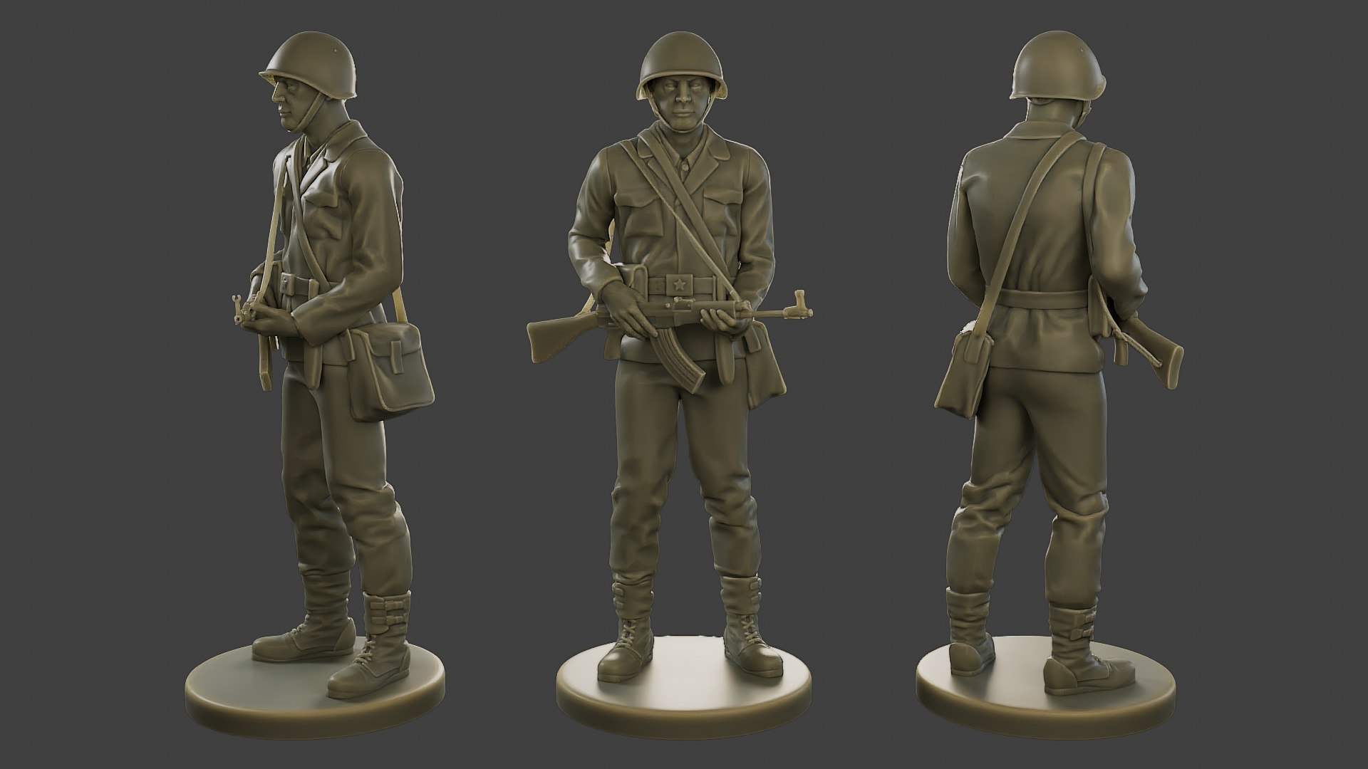 3D Model CzechSlovak Communist Soldier CCS1 002 - TurboSquid 2118020