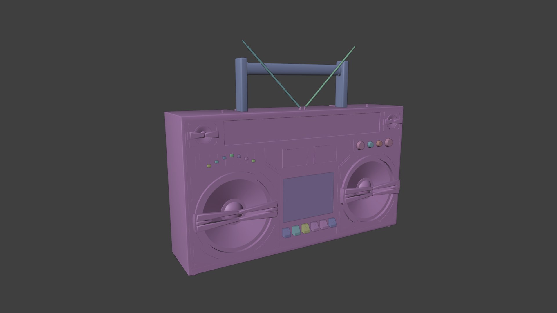 3D Retro BoomBox - TurboSquid 2352085