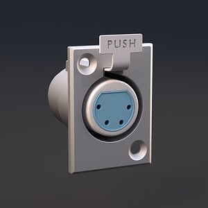 XLR Connector 3D Models for Download | TurboSquid